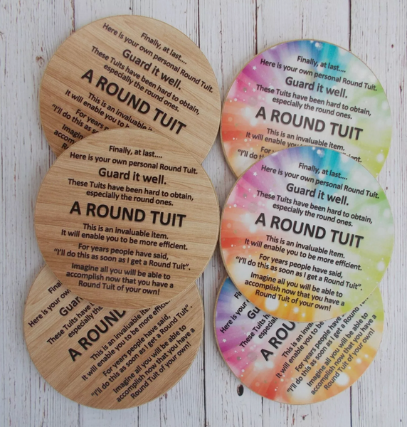 'A Round Tuit' Coaster – Wild Koala Designs